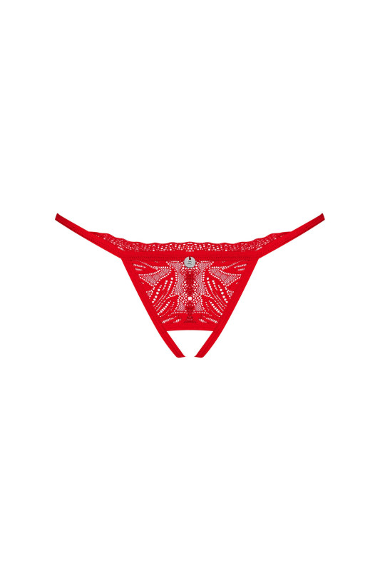 Chilisa String Ouvert Rouge | Obsessive